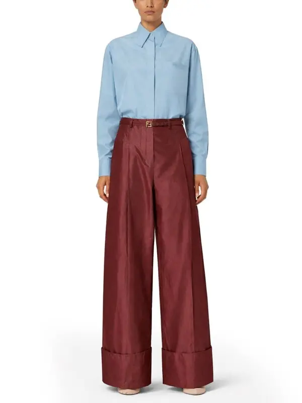 Fendi Silk Logo Shirt - Multicolor