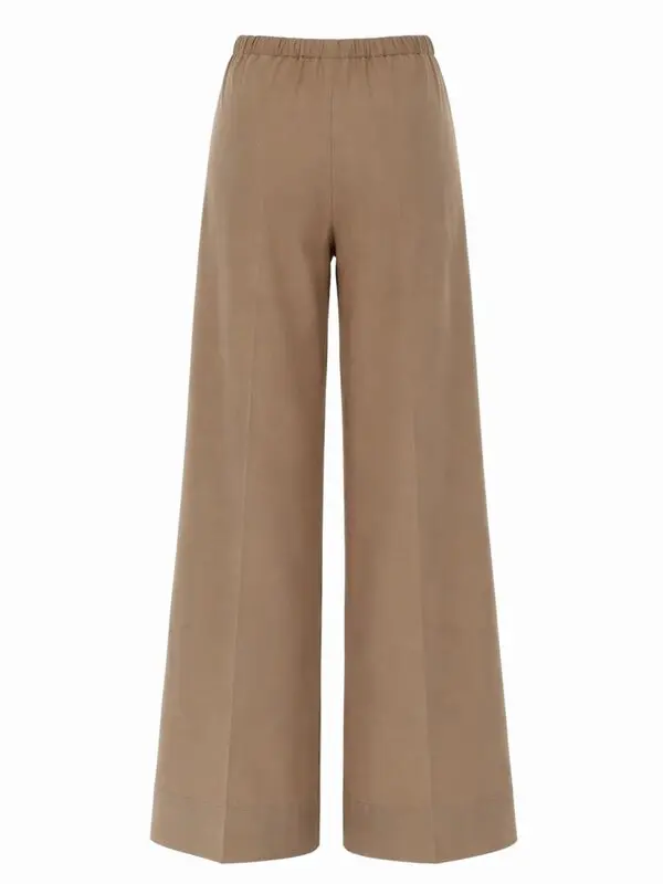 Moncler Cotton Tailored Trousers - Cream