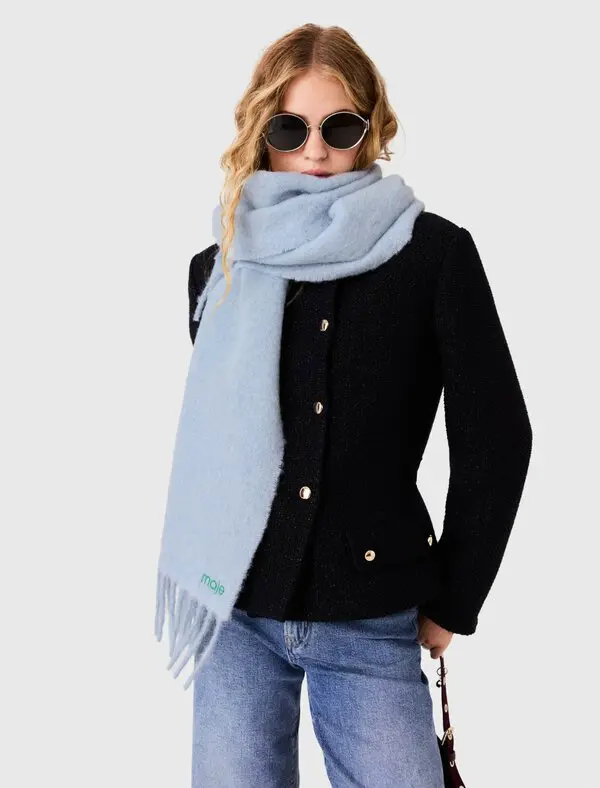 Maje Wool And Alpaca Blend Scarf