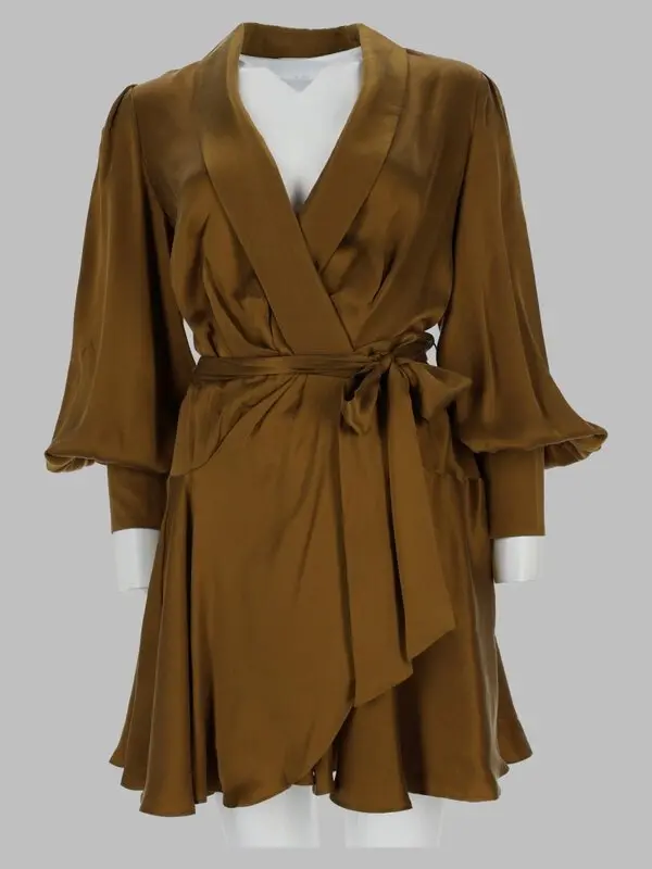 Zimmermann Silk Wrap Dress