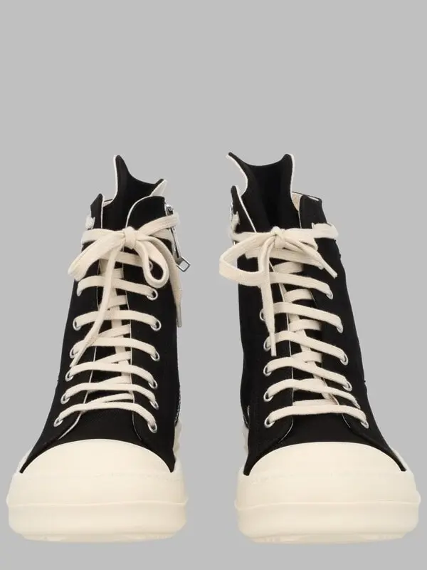 Rick Owens High Top Sneakers - Black