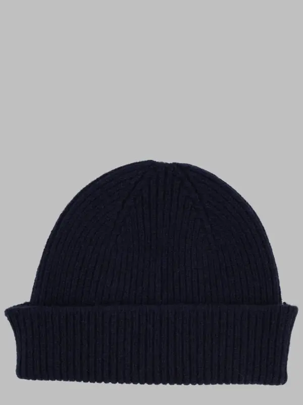 Paul Smith Cashmere And Merino Wool Beanie - Blue