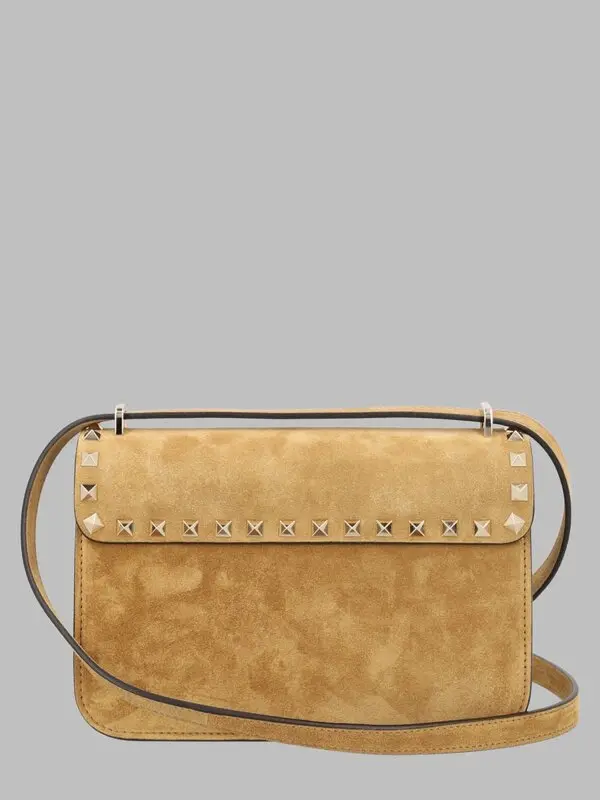 Valentino Garavani Small Rockstud Suede Crossbody Bag