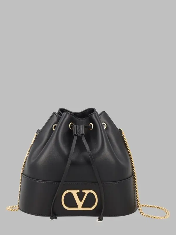 Valentino Garavani Mini Borsa A Secchiello Vlogo Signature