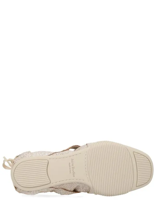 Acne Studios Ballerina Sneaker With Laces - White