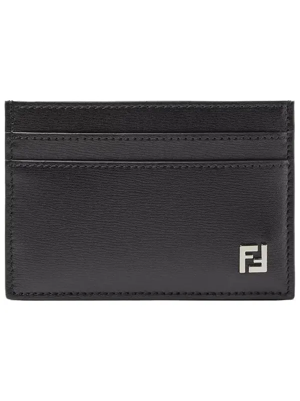 Fendi Card Holder Squared Ff - Black