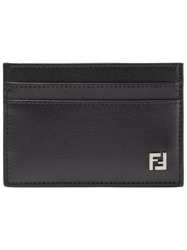 Fendi Card Holder Squared Ff - Black