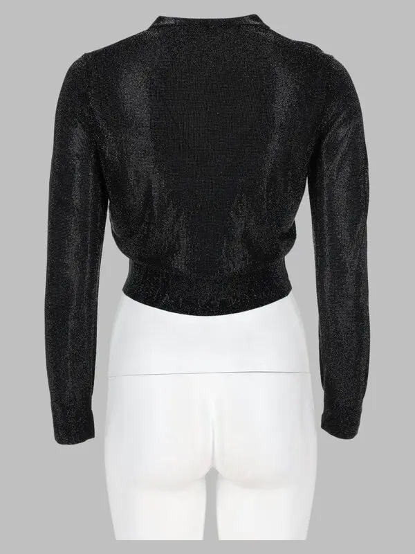 Alexander Wang Metallic Button-up Top - Black