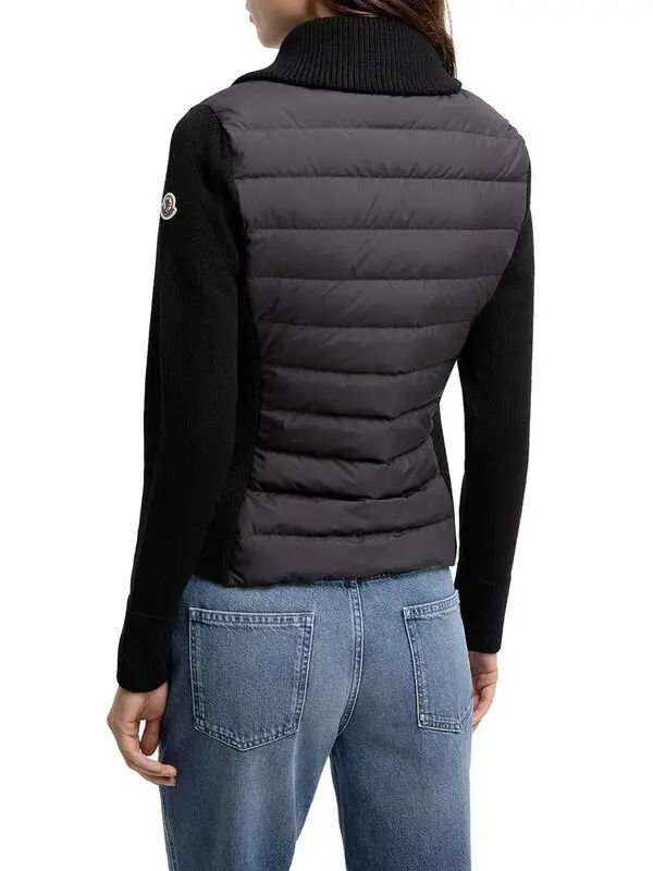 Moncler Padded Wool Zip-up Cardigan