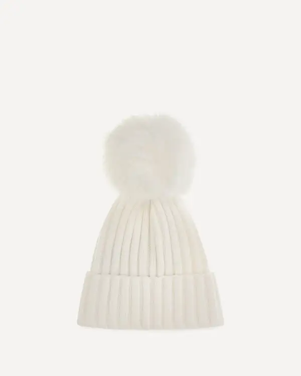 Moncler Wool Hat With Pon Pon