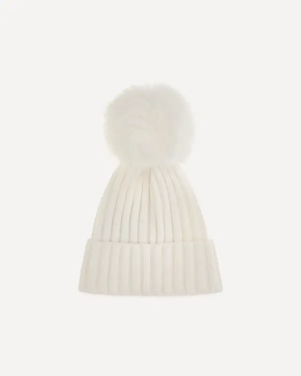 Moncler Wool Hat With Pon Pon