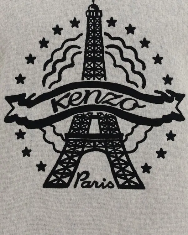 Kenzo Eiffe Tower Design Cotton Sweatshirt Mae