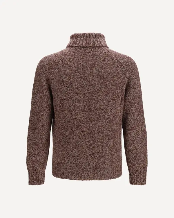 Brunello Cucinelli Wool, Silk And Cashmere Turtleneck Sweater
