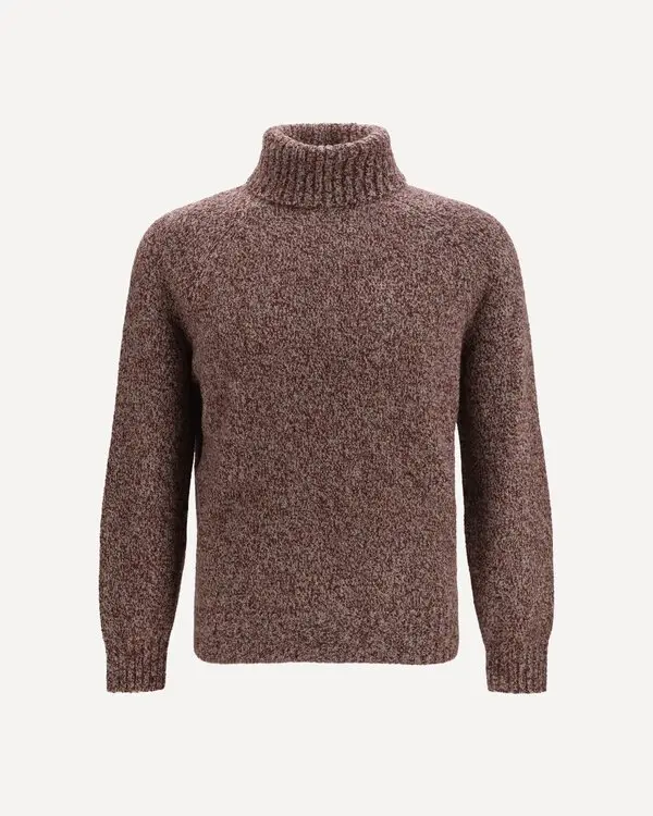 Brunello Cucinelli Wool, Silk And Cashmere Turtleneck Sweater