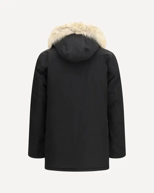 Woolrich Arctic Raar Cloth Parka With Reovable Fur Ale