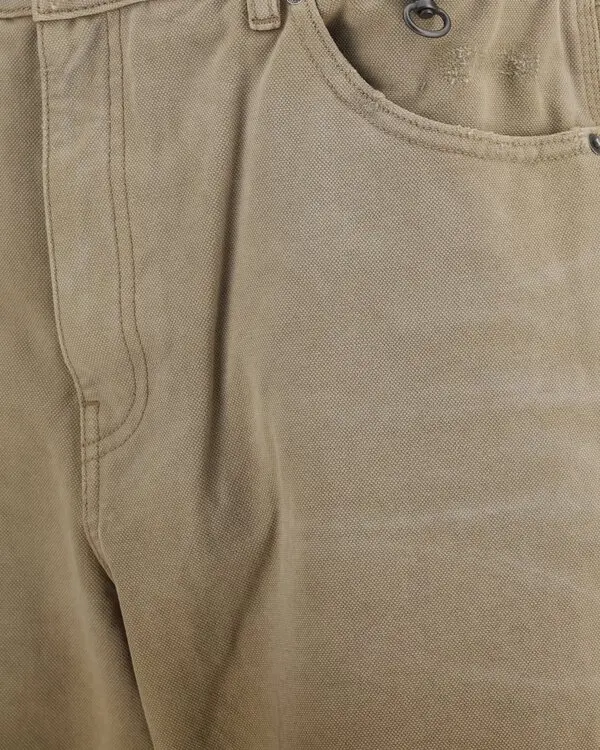 GOLDEN GOOSE Cotton Pants With Check Detail