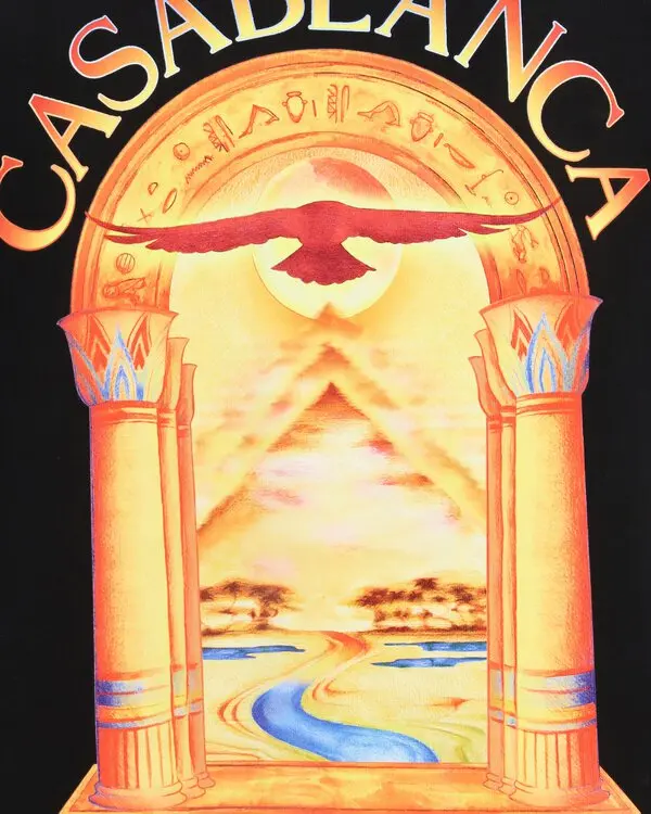 Casablanca Hermon Mirage Arch Print T-hirt