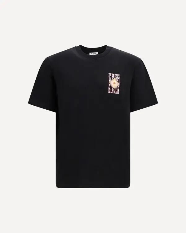 Casablanca Herons Irage Print T-shirt Ale