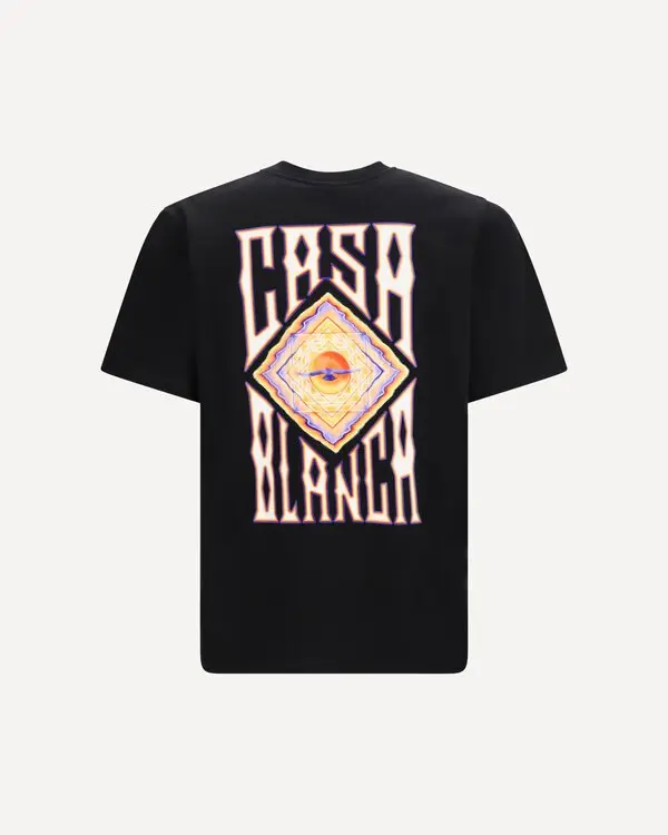 Casablanca Herons Irage Print T-shirt Ale