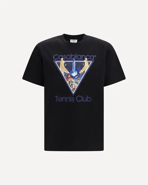 Casablanca Tennis Club Onde Perdu Print T-shirt - One-color