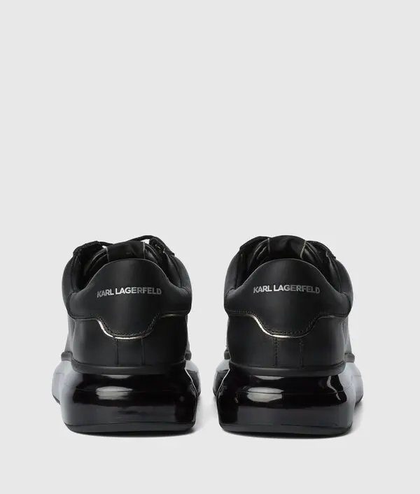 Karl Lagerfeld Kapri Kushion Lace Leather Sneakers - Black