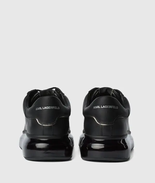 Karl Lagerfeld Kapri Kushion Lace Leather Sneakers - Black