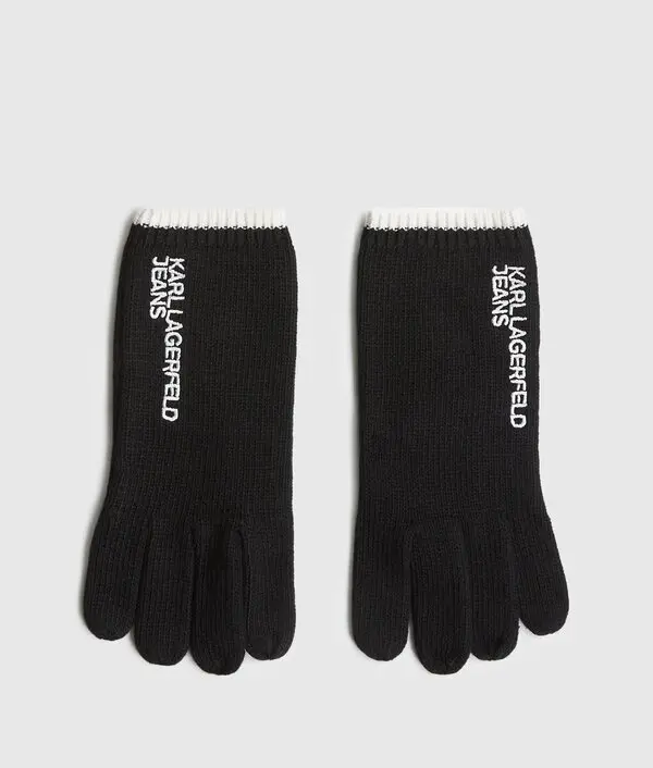 Karl Lagerfeld Knitted Gloves - Black