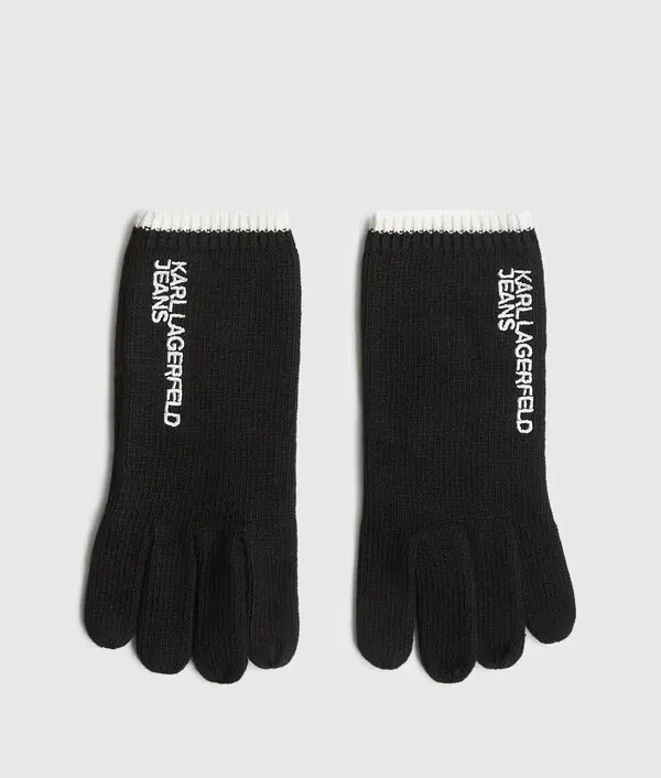 Karl Lagerfeld Knitted Gloves - Black