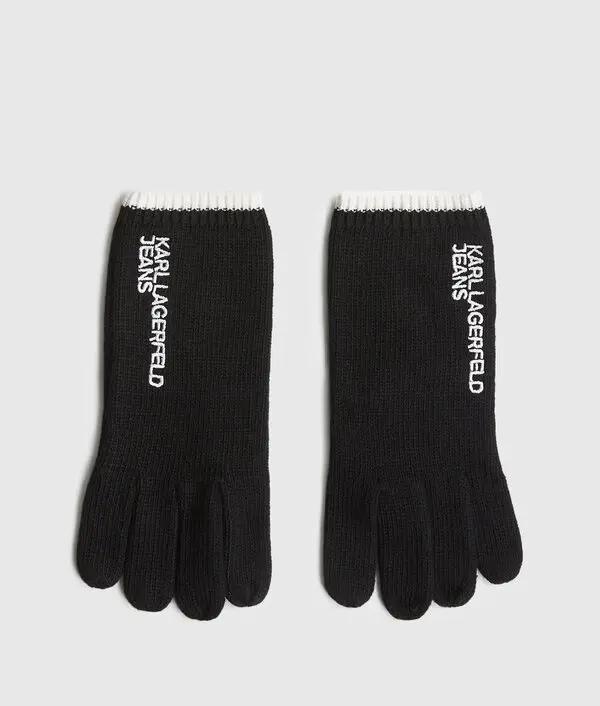 Karl Lagerfeld Knitted Gloves - Black