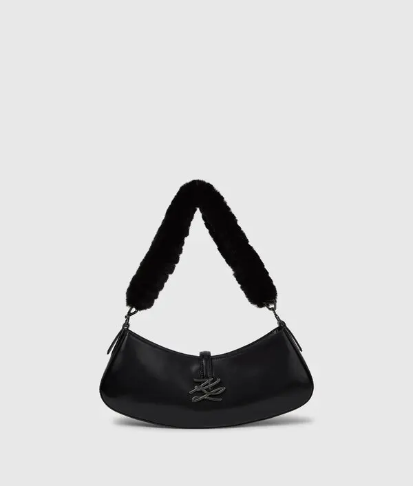 Karl Lagerfeld K/autograph Drop Small Shiny Shoulder Bag