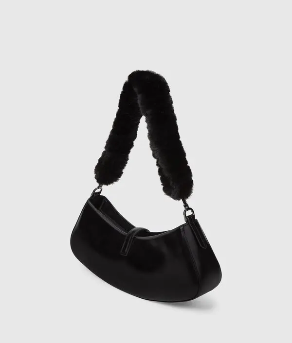Karl Lagerfeld K/autograph Drop Small Shiny Shoulder Bag
