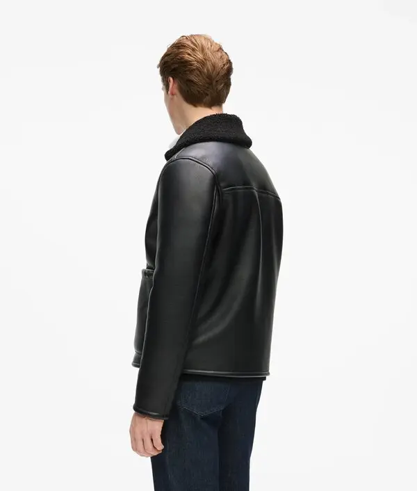 Karl Lagerfeld Faux-shearling Reversible Jacket
