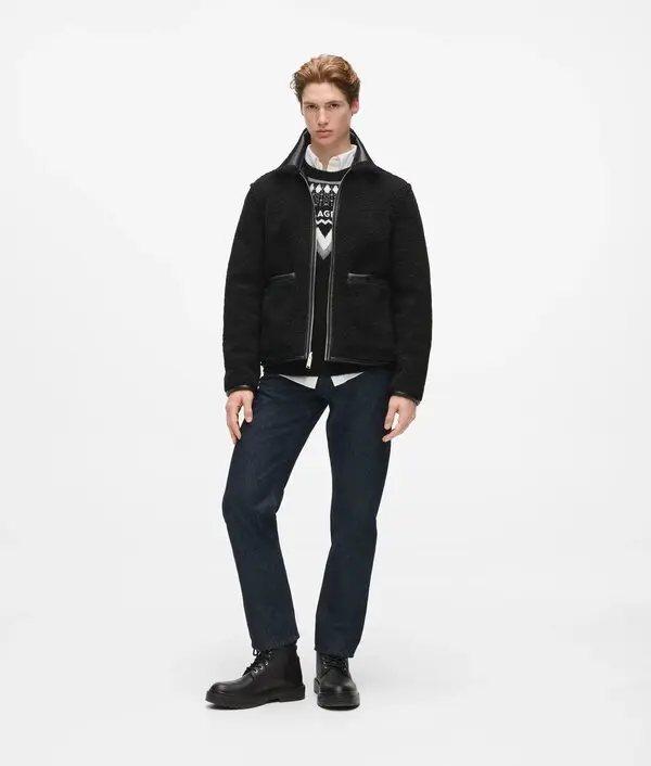 Karl Lagerfeld Faux-shearling Reversible Jacket