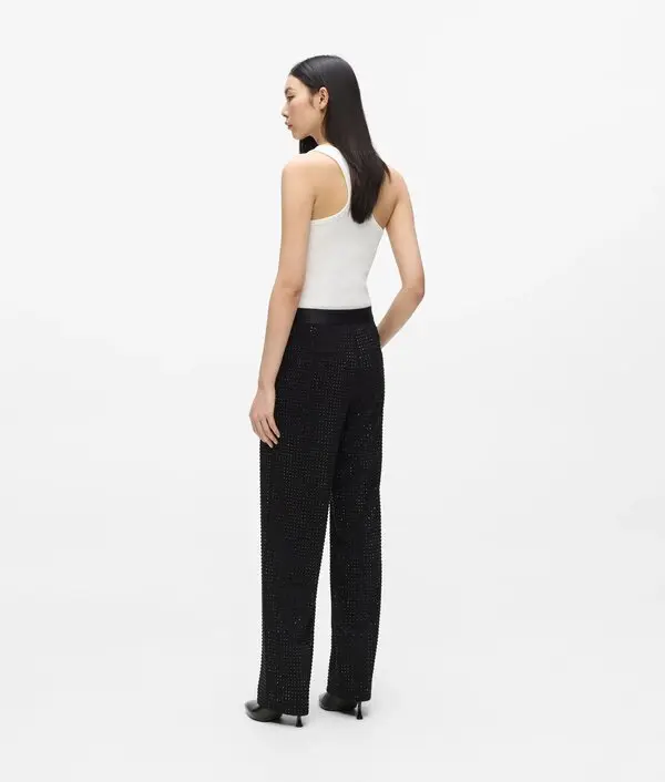 Karl Lagerfeld Rhinestone Tailored Pants