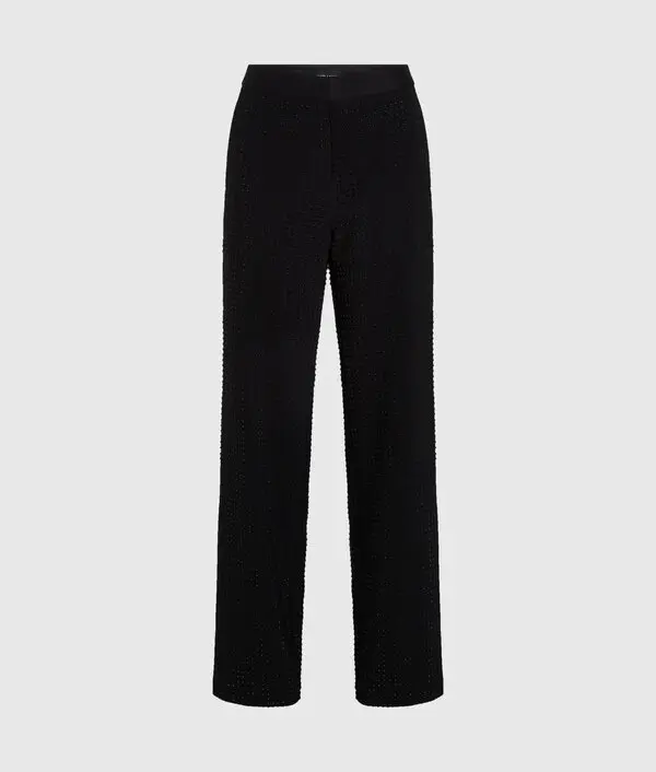 Karl Lagerfeld Rhinestone Tailored Pants