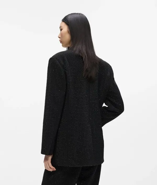 Karl Lagerfeld Rhinestone Tailored Blazer