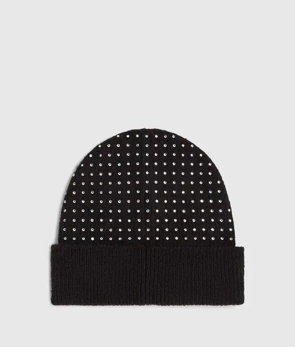 Karl Lagerfeld K/signature Rhinestone Beanie