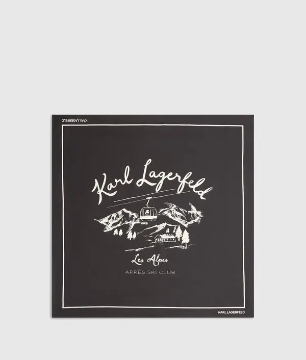 Karl Lagerfeld Après Ski Club Scarf - Black