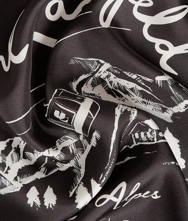 Karl Lagerfeld Après Ski Club Scarf - Black