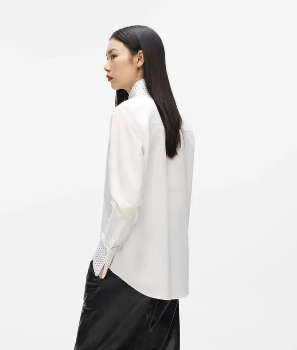 Karl Lagerfeld Rhinestone Buttoned Shirt