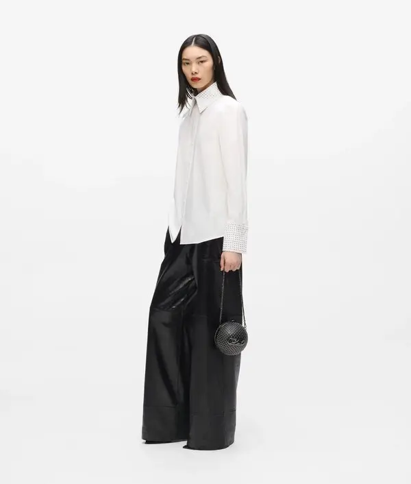 Karl Lagerfeld Rhinestone Buttoned Shirt