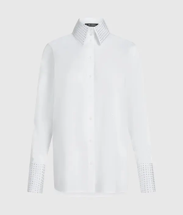 Karl Lagerfeld Rhinestone Buttoned Shirt
