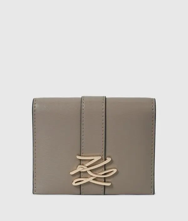 Karl Lagerfeld K/autograph Drop Bifold Cardholder - Ash Grey