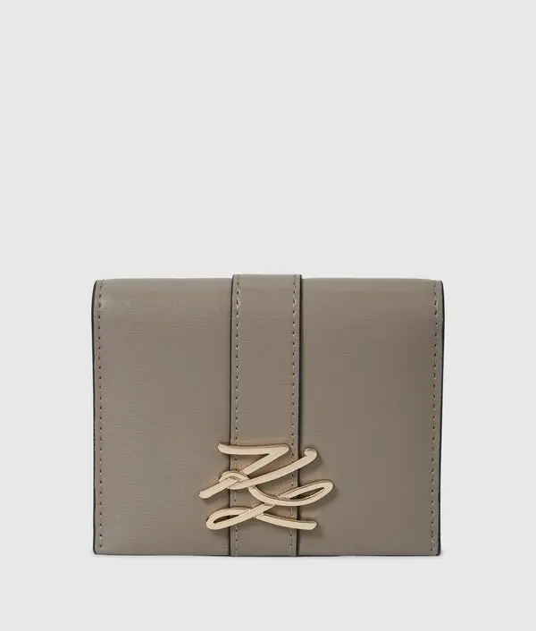 Karl Lagerfeld K/autograph Drop Bifold Cardholder - Ash Grey