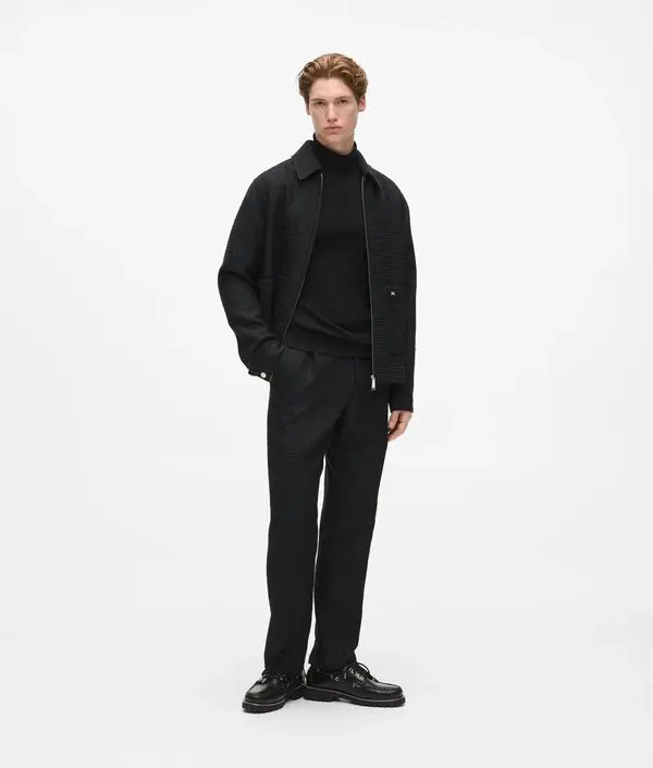 Karl Lagerfeld Straight-leg Bouclé Pants