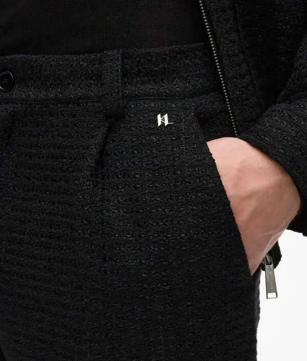 Karl Lagerfeld Straight-leg Bouclé Pants