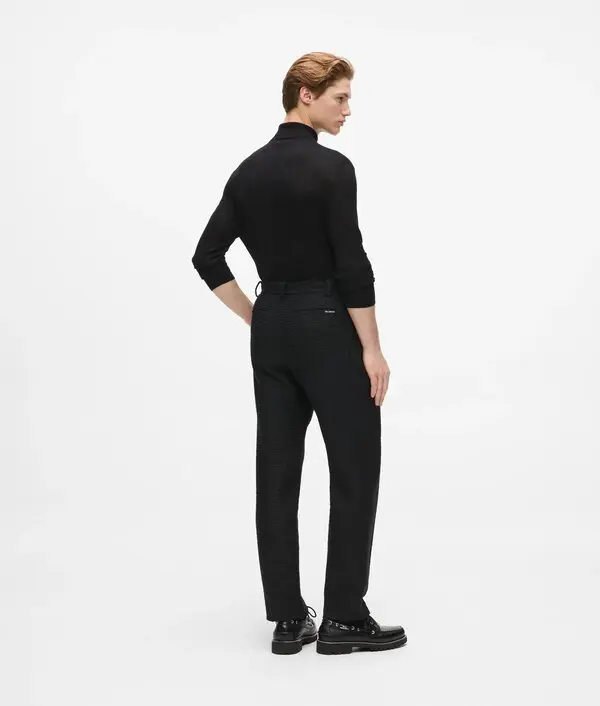 Karl Lagerfeld Straight-leg Bouclé Pants