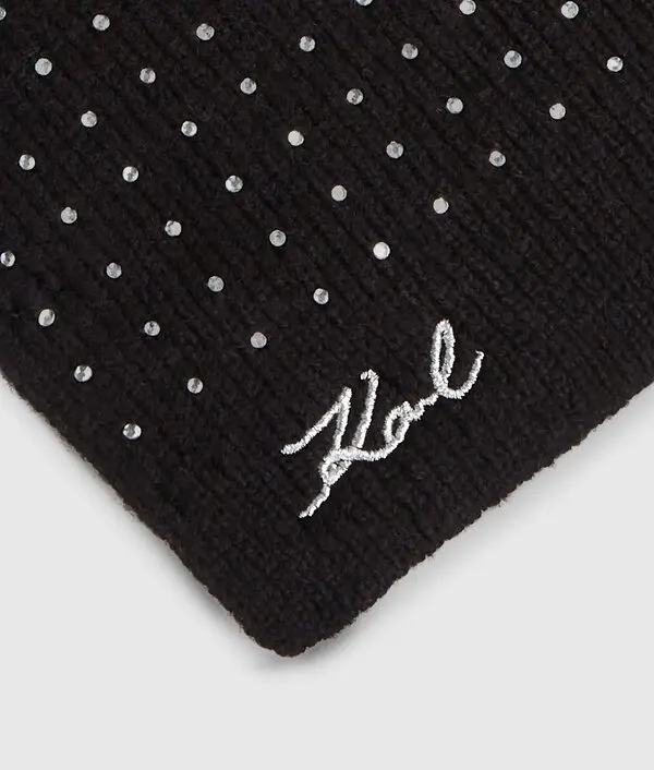 Karl Lagerfeld K/signature Long Rhinestone Scarf