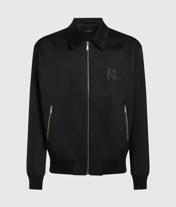 Karl Lagerfeld Monogram Bomber Jacket
