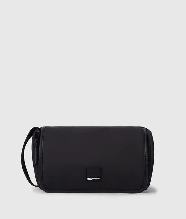 KL JEANS Coated Technical-leather Washbag